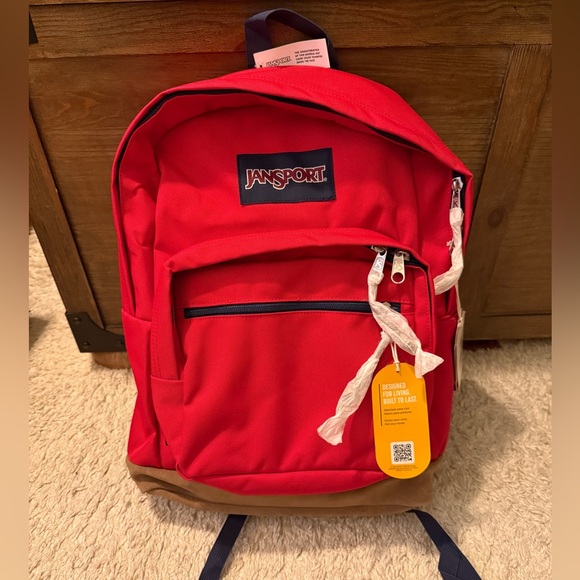 Jansport | Bags | Jansport Right Pack Backpack Red Tape | Poshmark